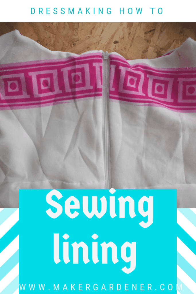 How to line a garment, sewing tips - Makergardener