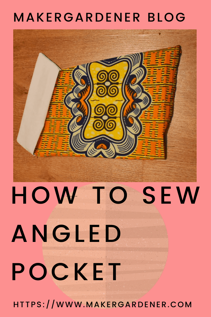 Angled patch pocket with flap how to sew - Makergardener