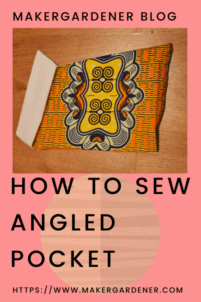 Angled patch pocket with flap how to sew - Makergardener