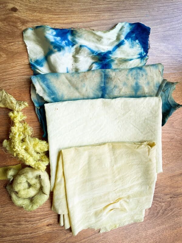 Fabric dyeing with weld - Makergardener