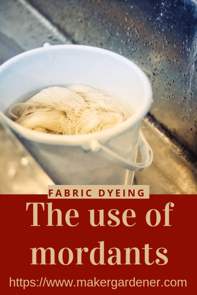Mordants in natural dyeing (part 2) - Makergardener
